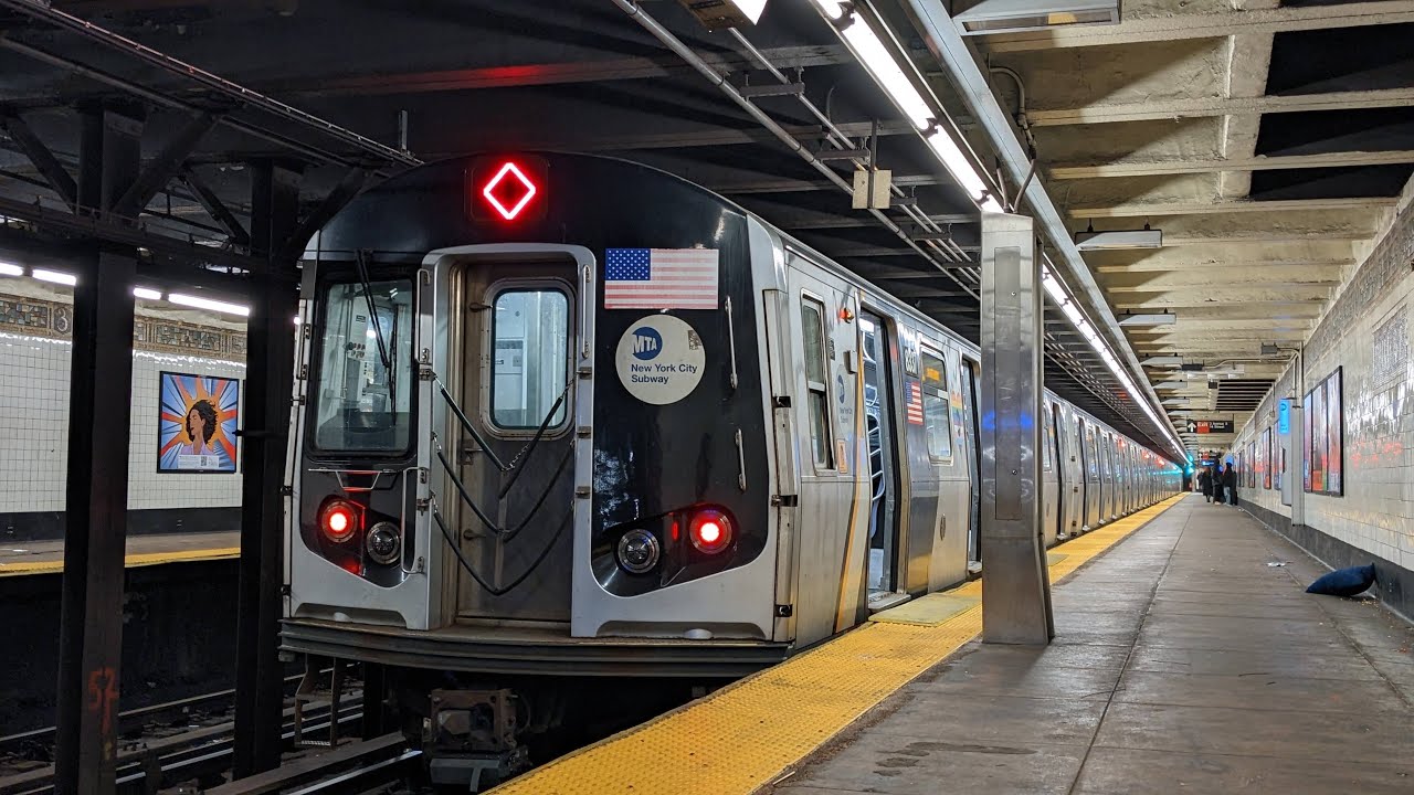 NYC Subway: R160 with a "Diamond" Front Sign Running on the L Line (1 ...