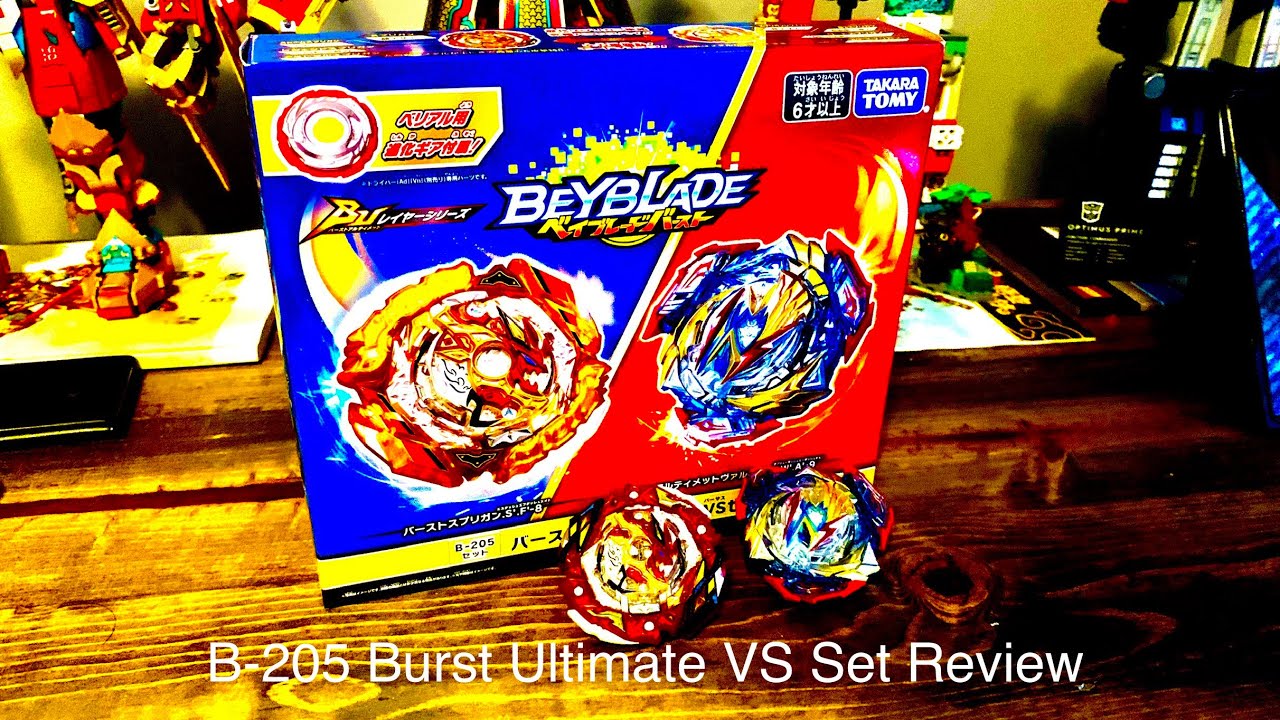 B 205 Burst Ultimate VS Set Review! Beyblade Burst BU! - YouTube