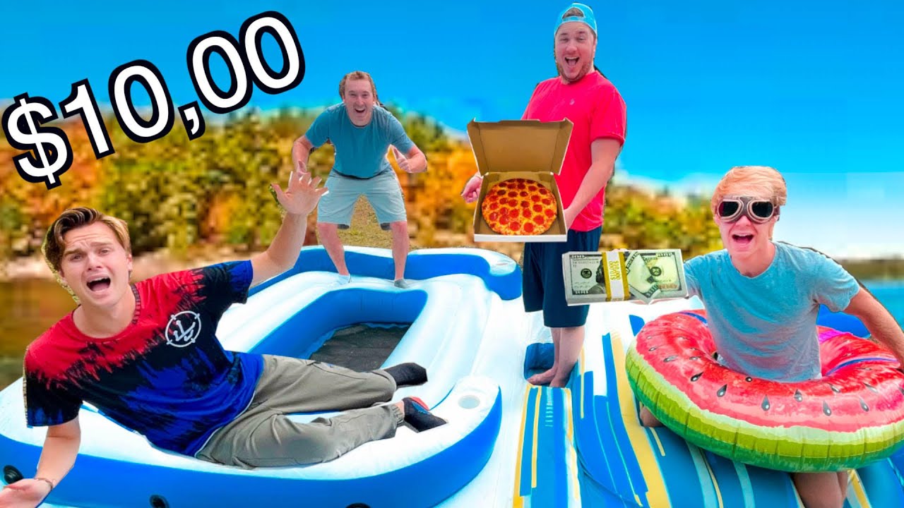 LAST TO LEAVE POOL FLOATY WINS $10,000! - YouTube