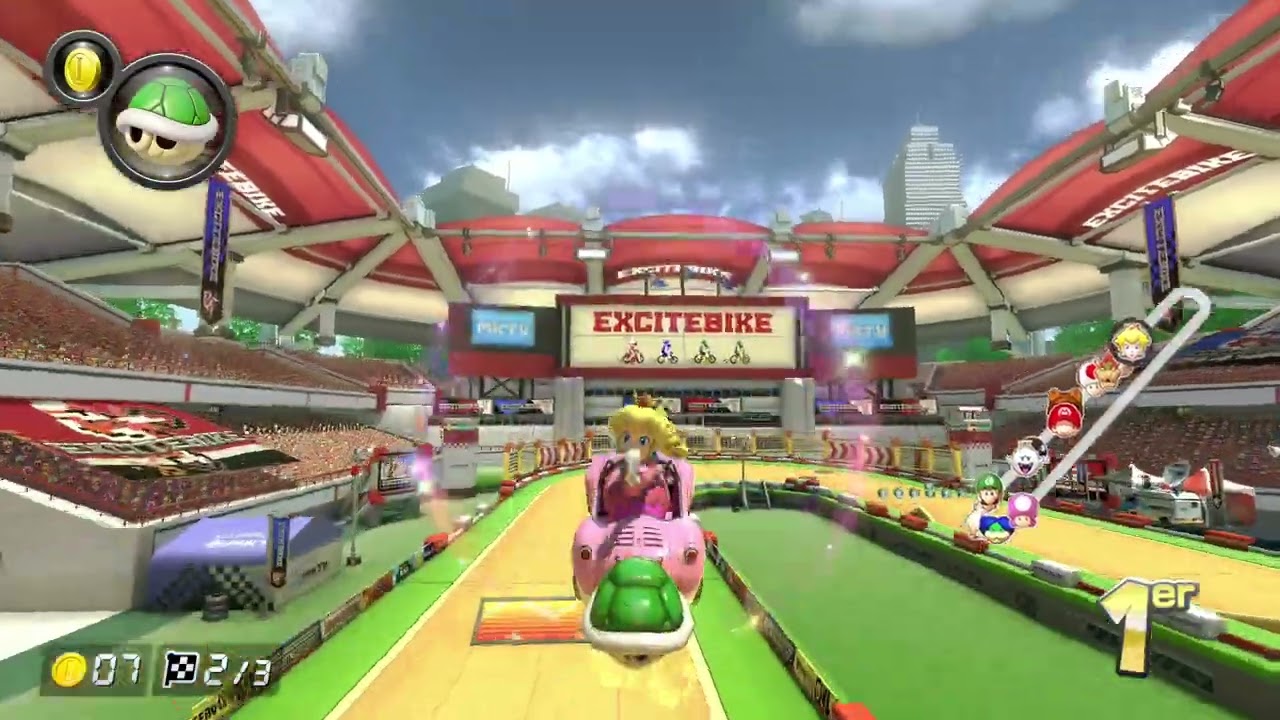 Arène d'Excitebike (Mario Kart 8 Deluxe) - YouTube