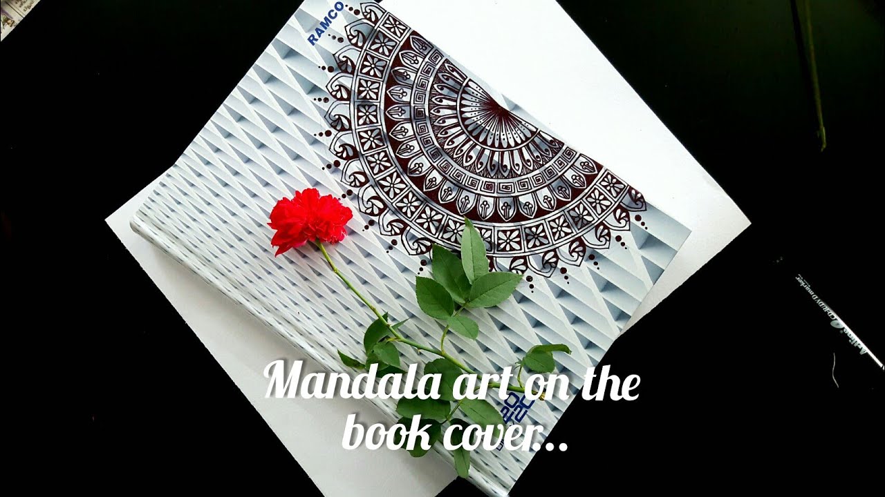 #Bookcoverdecorationwithmandala Mandala art on the book cover # Mandala ...