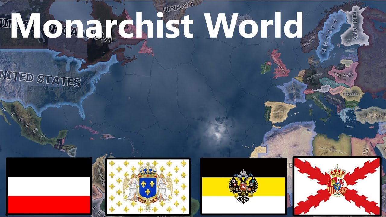 What If Everyone Became Monarchist? Hoi4 Timelapse - YouTube
