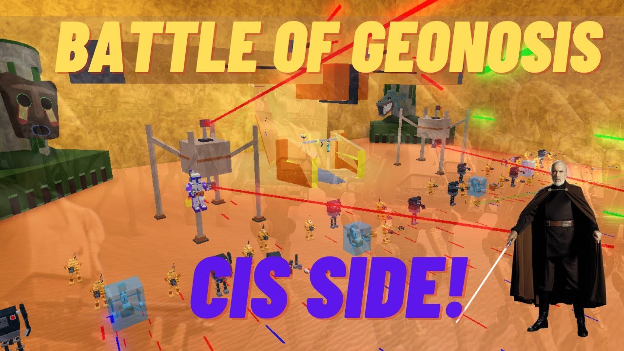 Battle of Geonosis! | CIS Side! | Roblox | Star Wars - YouTube