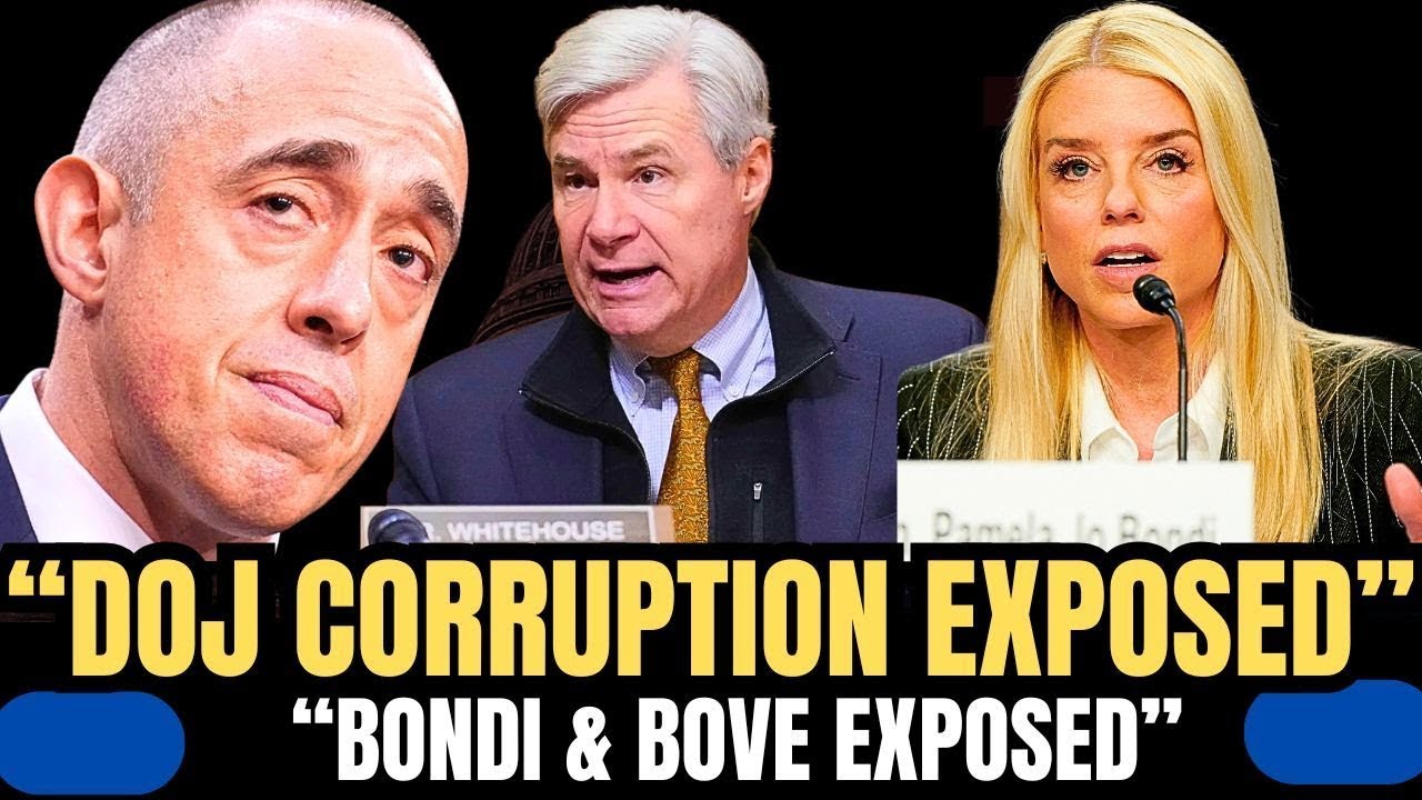 WHITEHOUSE EXPOSES PAM BONDI & EMIL BOVE’S DOJ CORRUPTION - YouTube