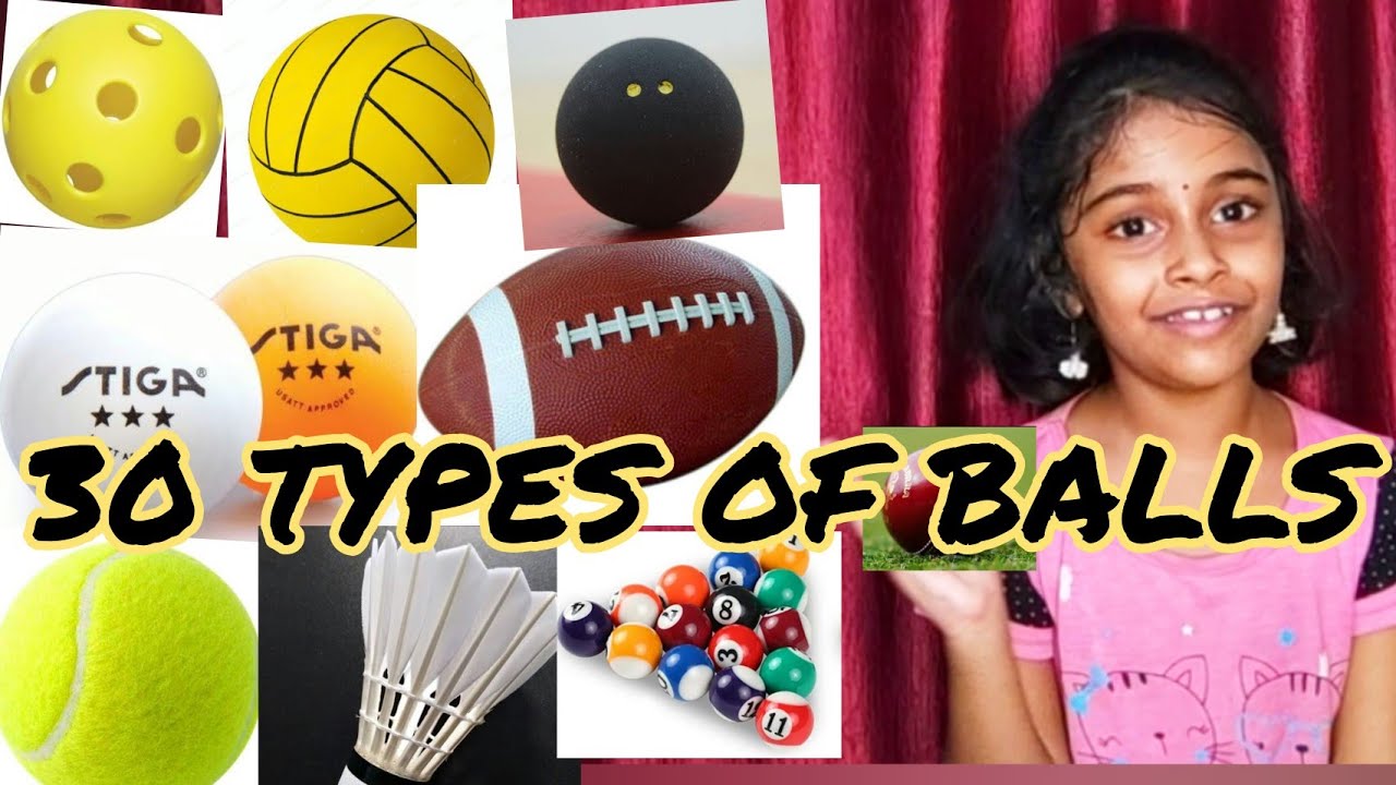 Ball types| 30 types of balls| different types of balls| ball ...