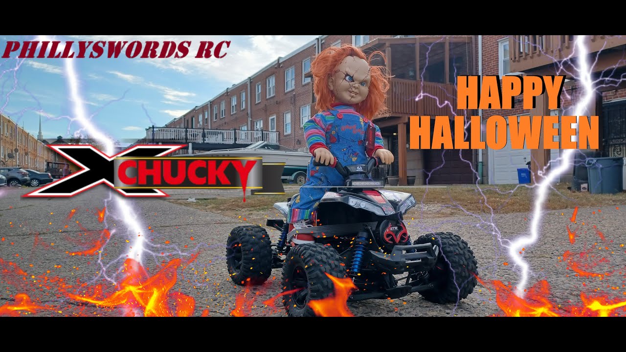 Traxxas X-Maxx/X-Chucky Halloween Special BOOM!! - YouTube