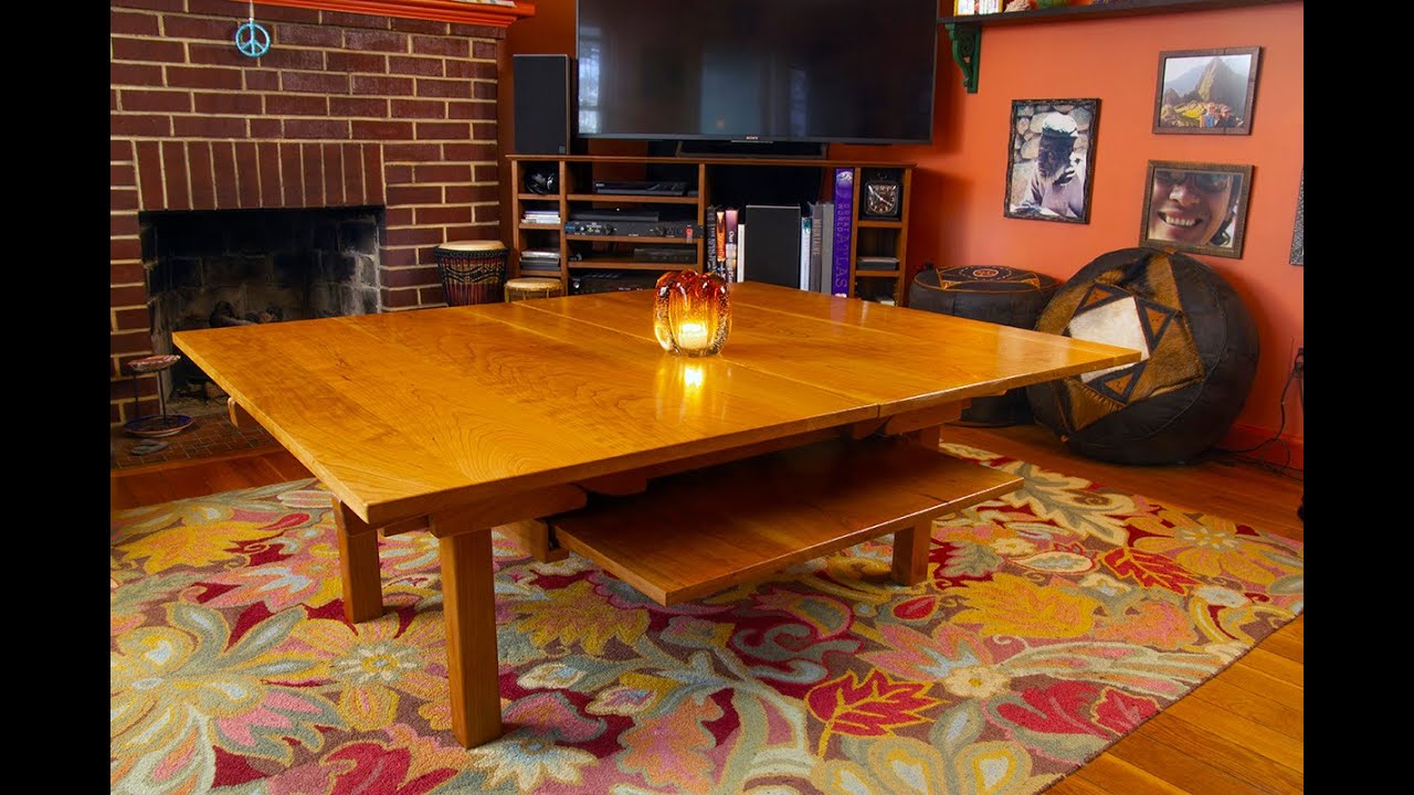Samurai Woodworks' Latest Project ~ A Coffee Table magically becomes a ...