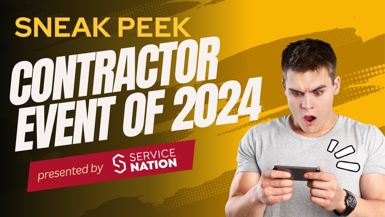 Special Contractor Event Sneak Peek - Service World Expo 2024 Webinar ...