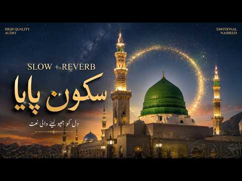 Sukoon Paya | Ghulam Mustafa Qadri | Beautiful Naat Sharif | Emotional Nasheed | Slow+Reverb #shorts