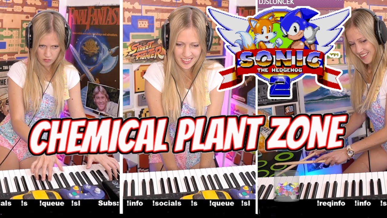 Chemical Plant Zone - Sonic 2 (piano and drums) - YouTube