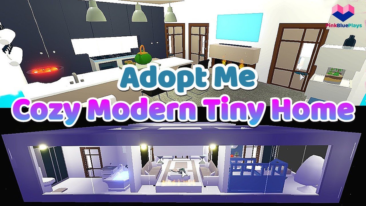 ADOPT ME MODERN TINY HOME BUILD: Speed Build and Tour - YouTube