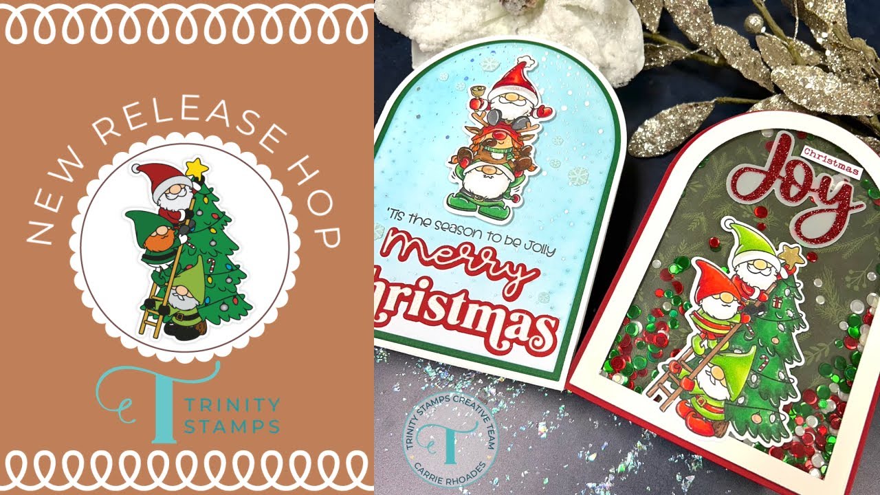 ARCH Shaped Cards - Trinity Stamps Holiday Release Hop - YouTube