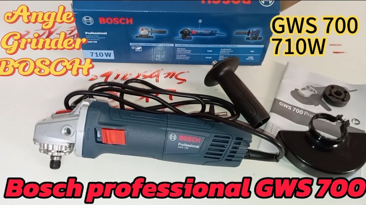 Bosch GWS 700/710 - Unboxing & Testing the Budget Angle Grinder - YouTube