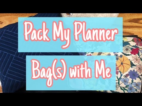 Pack My Planner Bag(s) with Me | Packing My Planner Bag for Travel ...