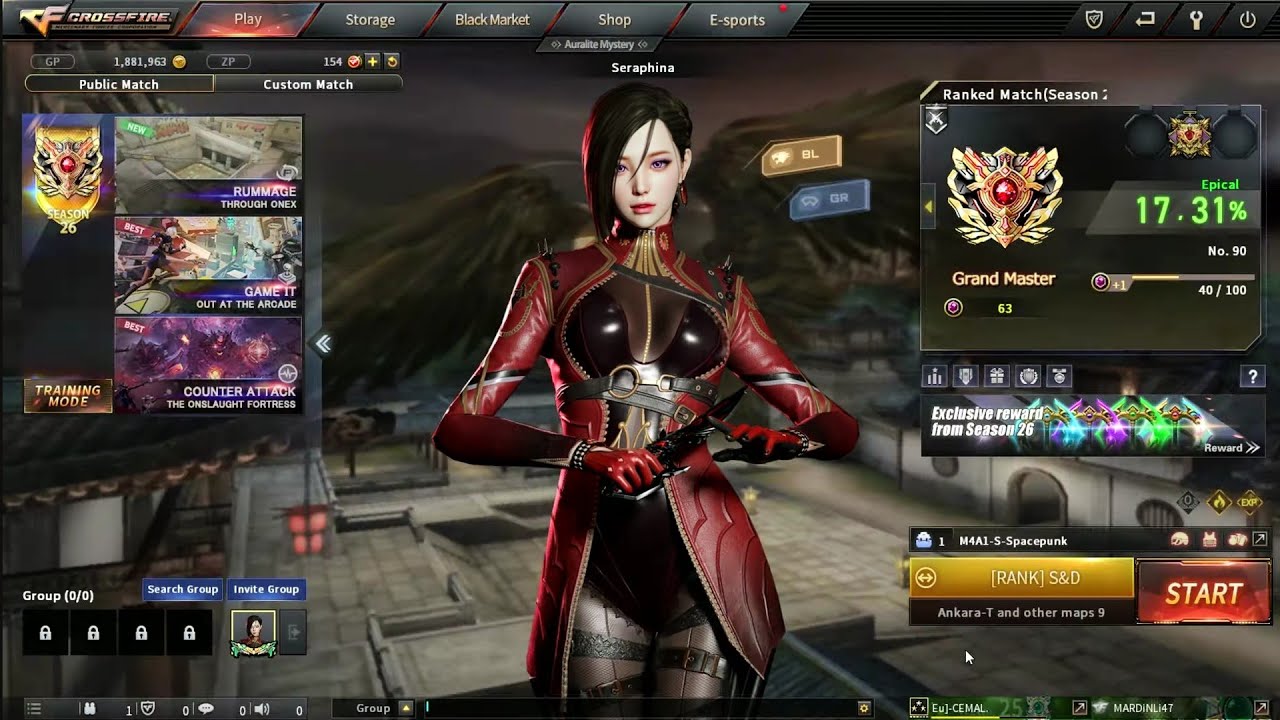 CROSSFIRE Rank SD 133# Grand Master - YouTube