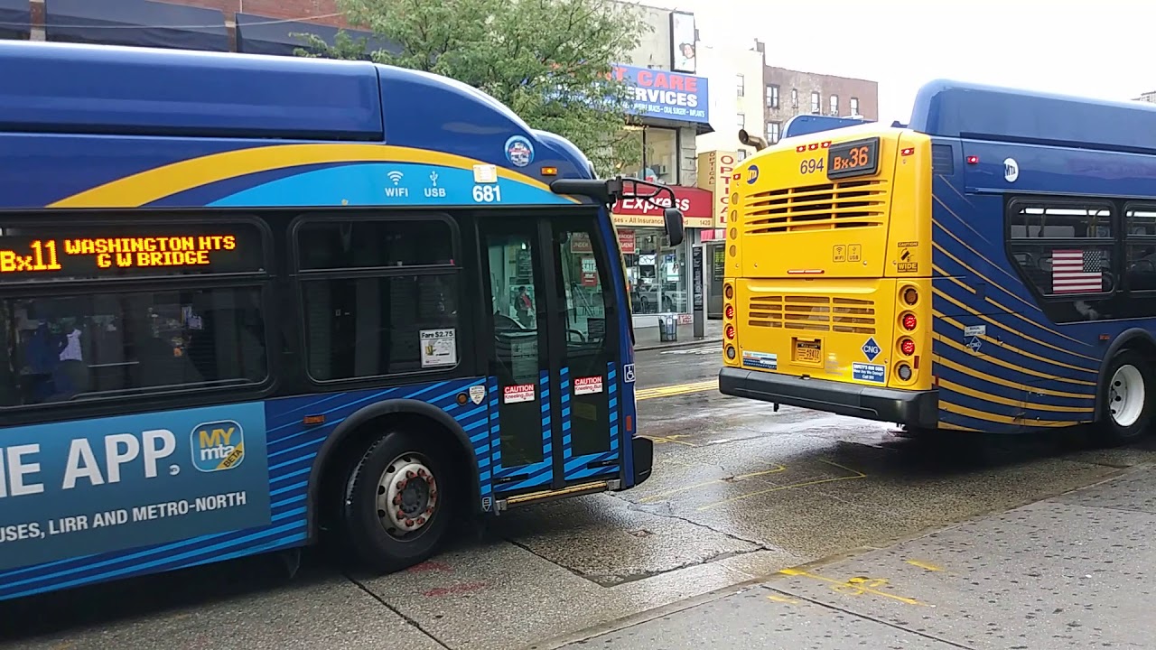 MTA: 2009 Orion VII NG [4132]/2016/17 New Flyer XN40 [681]/[694]/[695 ...