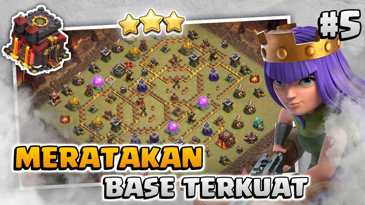 Meratakan Base TH 10 Terkuat! Part 5 - Strategi TH 10 | COC Indonesia ...