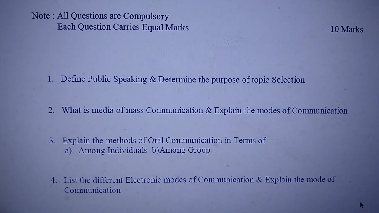 Business Communication Exam Question and Answer | ISBM MBA Exam Answer ...