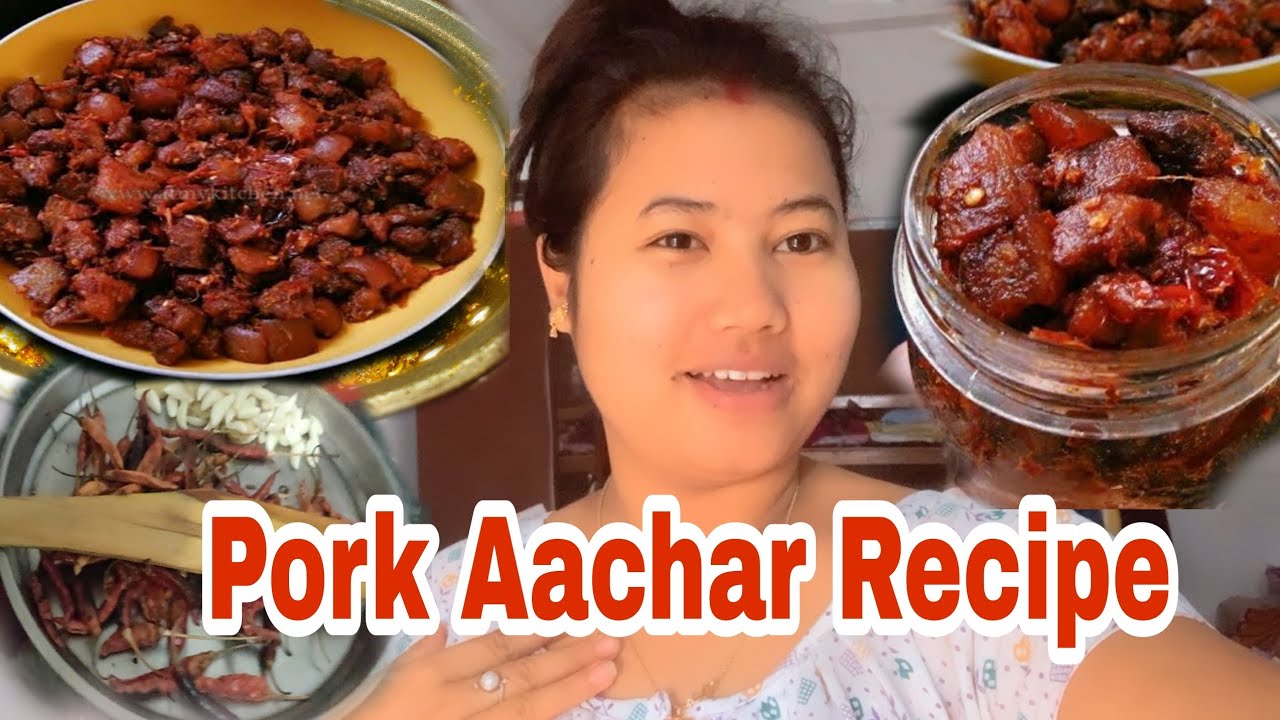 Pork Aachar Recipe (Oma Aachar)😋//Bhanu Brahma - YouTube