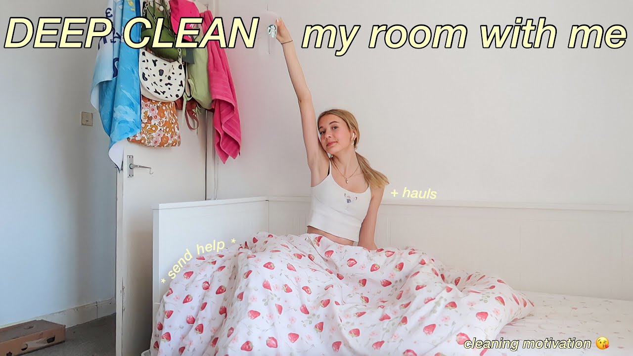 DEEP CLEANING MY ENTIRE ROOM!! (this will motivate you rn) - YouTube