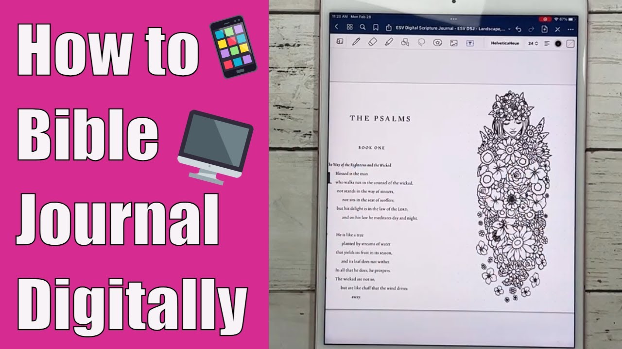 How to Begin Digital Bible Journaling Using .PNG Files - Bible ...