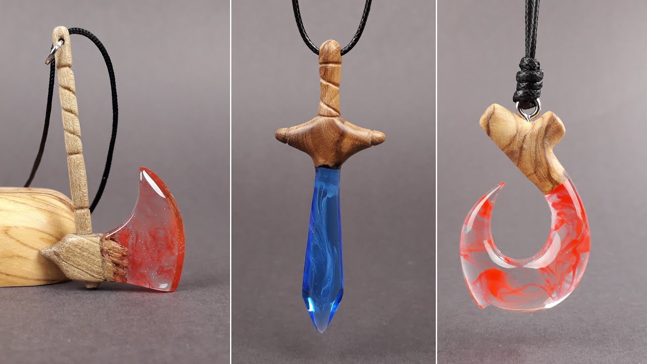 3 Amazing Epoxy Necklace Designs | Epoxy Resin DIY - YouTube