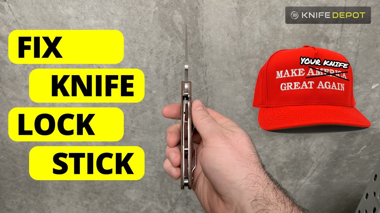How To Fix A Sticky Lock On Any Knife | Make Your Knife Great Again ...