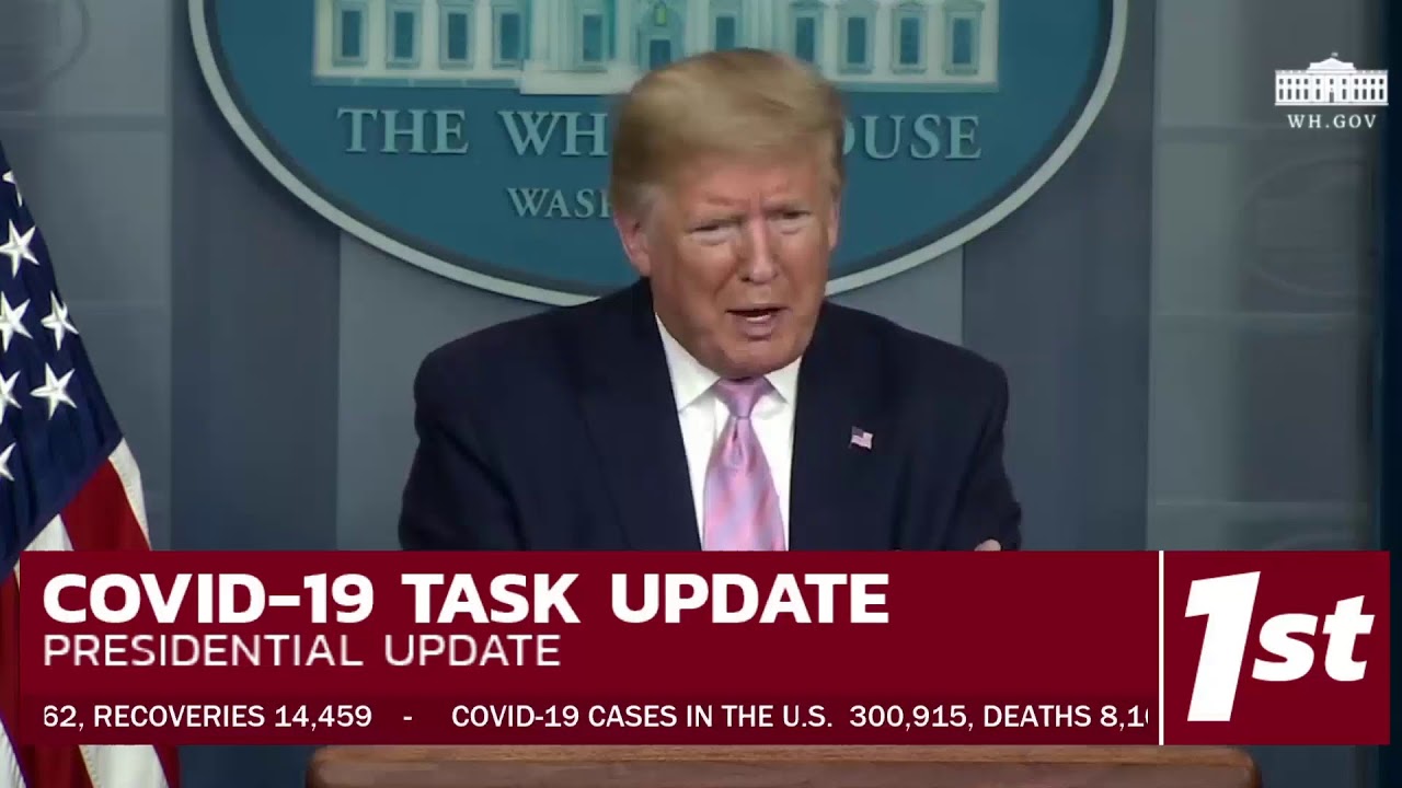 Presidential Update - U.S. COVID-19 Cases TOP 300,000 - YouTube