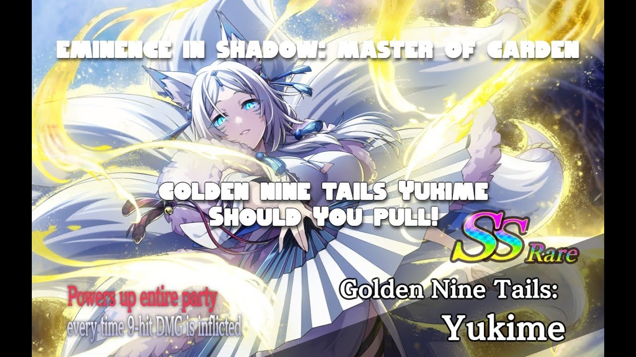 Nine Tails Yukime Shadow Summons Plus Patch Note's Update Eminence In ...