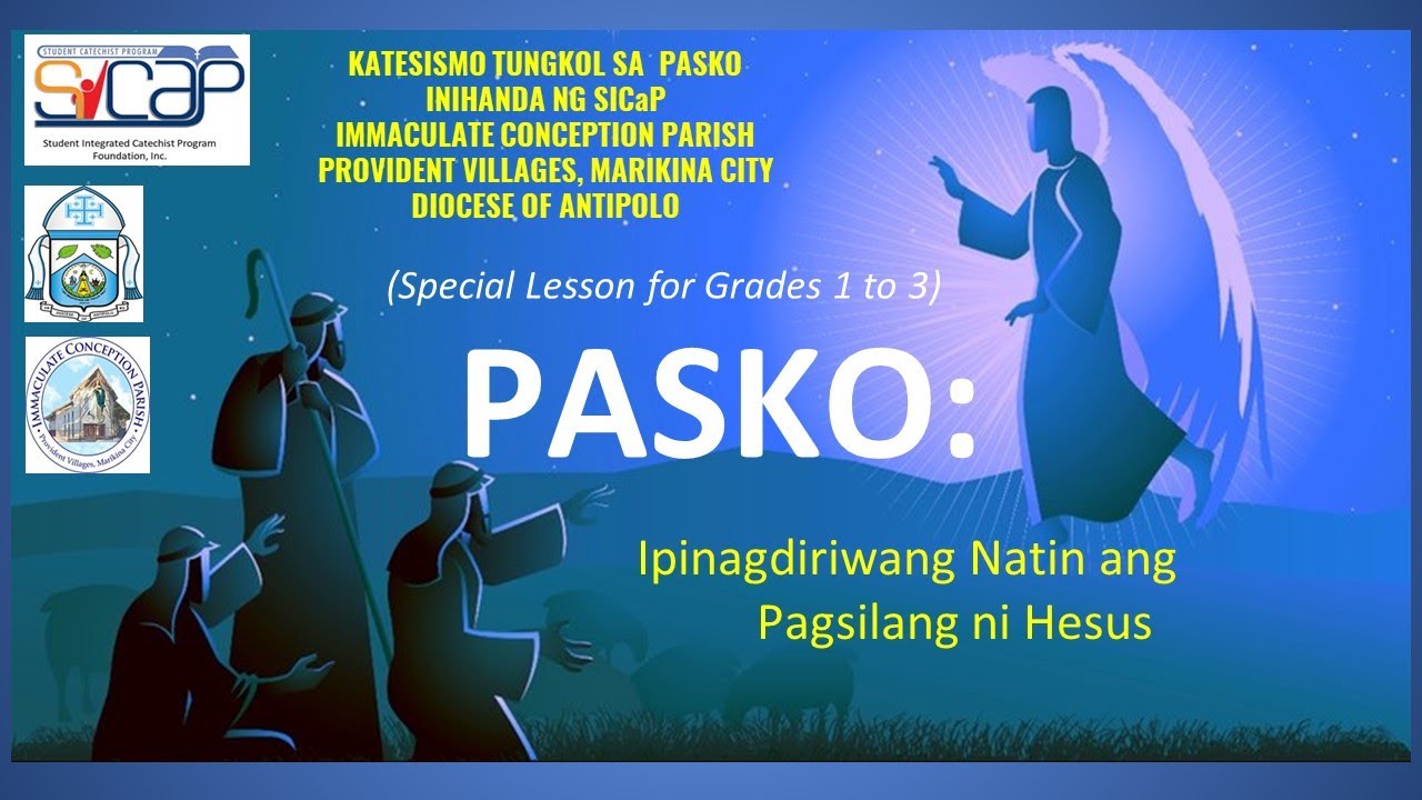 Catechism Lesson for Christmas / Katesismo para sa Kapistahan ng ...