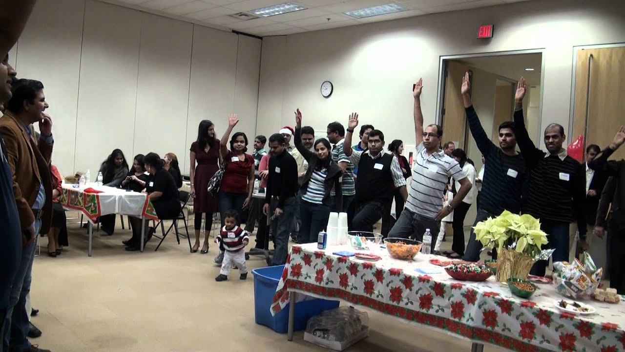 Christmas party at IBM Calgary - Team Game - YouTube