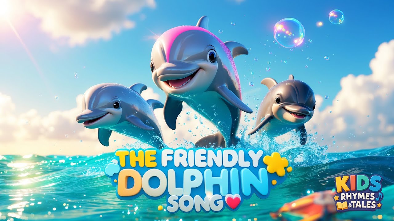 The Friendly Dolphin Song | Fun Ocean Nursery Rhyme for Kids | Nursery ...