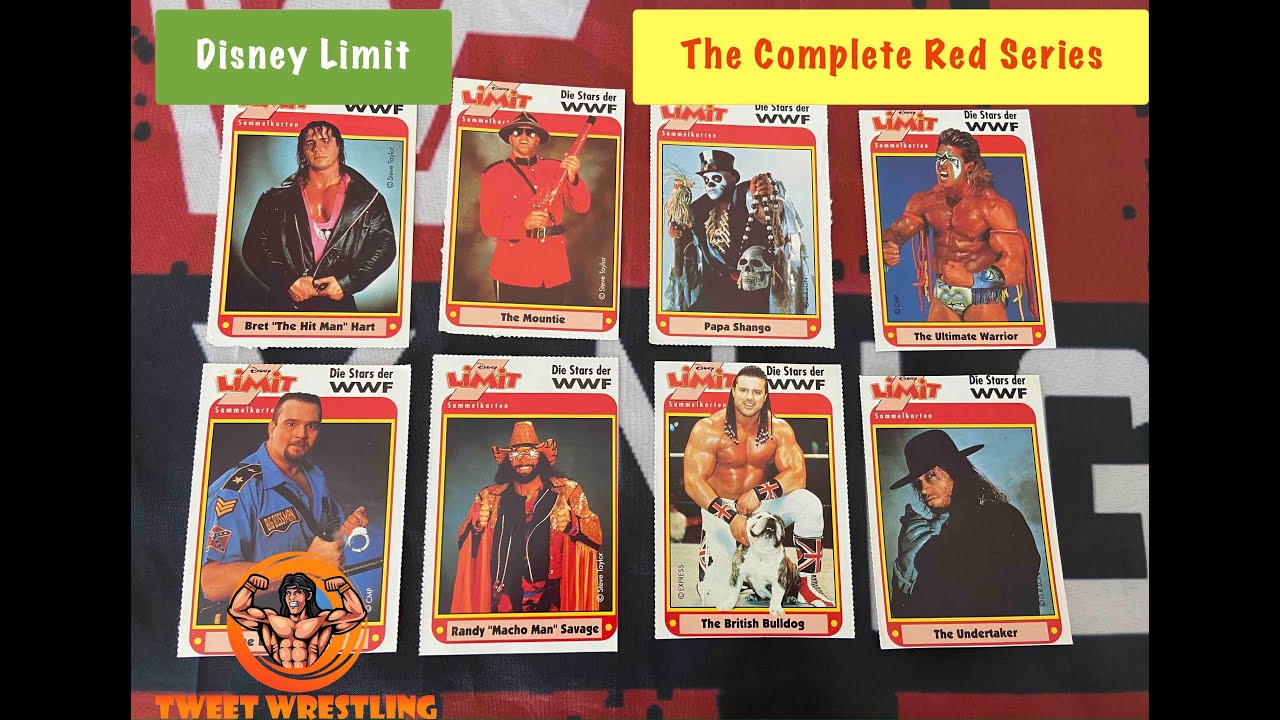 The Complete WWF Disney Limit Red Series Trading Cards + A SGC Graded ...