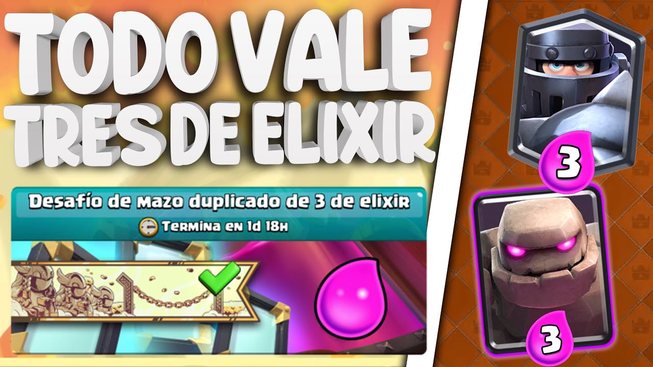 TODAS LAS CARTAS 🤯 CUESTAN 3 DE ELIXIR + MEJORO AL CAÑONERO 🤑 - YouTube
