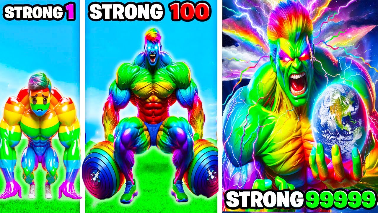 UPGRADING Weakest To STRONGEST RAINBOW HULK In GTA V | Every ELEMENTAL ...