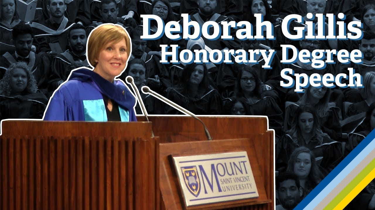 Deborah Gillis Honorary Degree Speech - YouTube