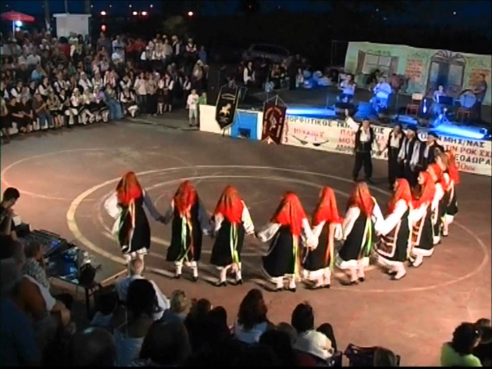 ΧΡΥΣΟΧΩΡΑΦΑ - ΓΑΛΑΖΟΦΟΡΕΜΕΝΗ Χορευτικό Νέας Μηχανιώνας - YouTube