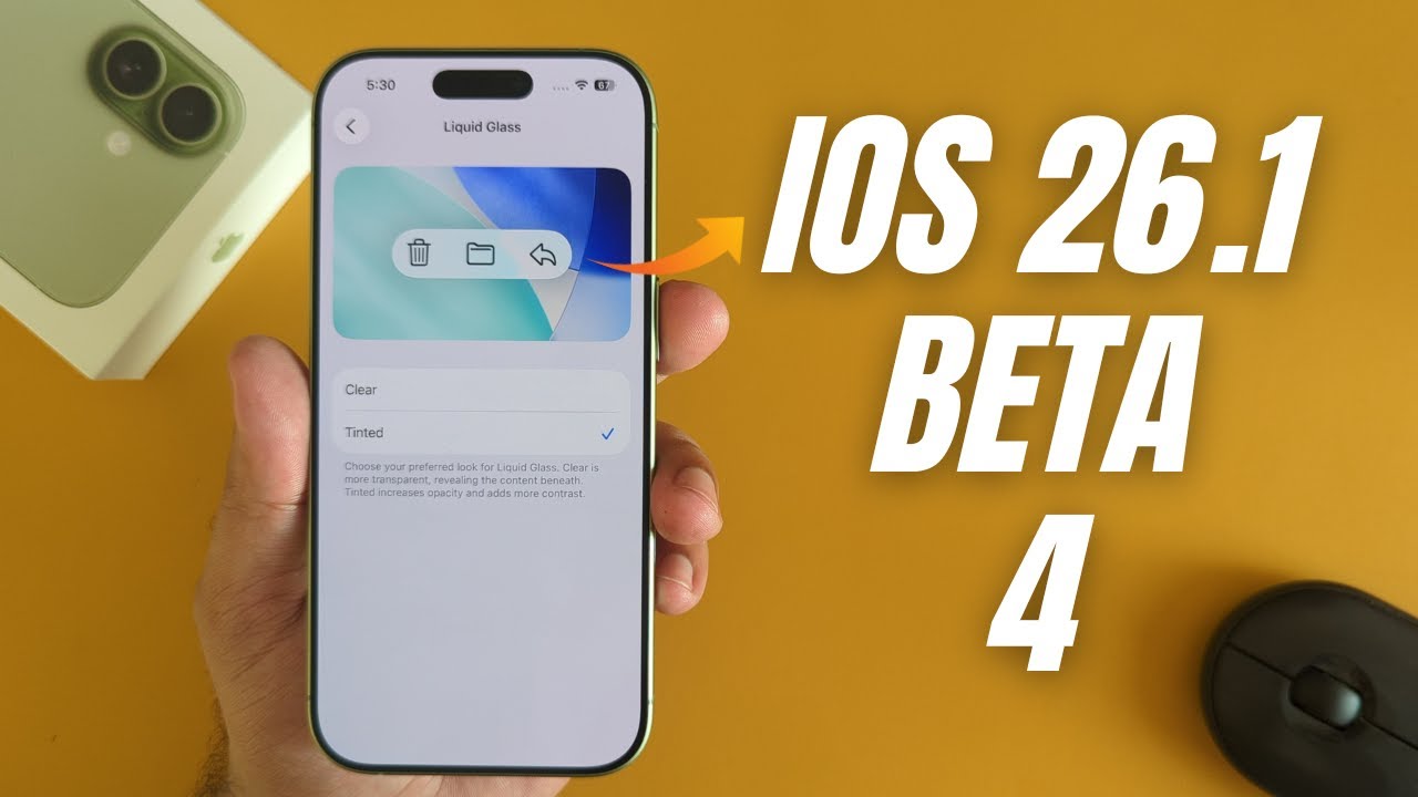 iOS 26.1 Beta 4 – All NEW Changes & Features Revealed! 🔥 - YouTube