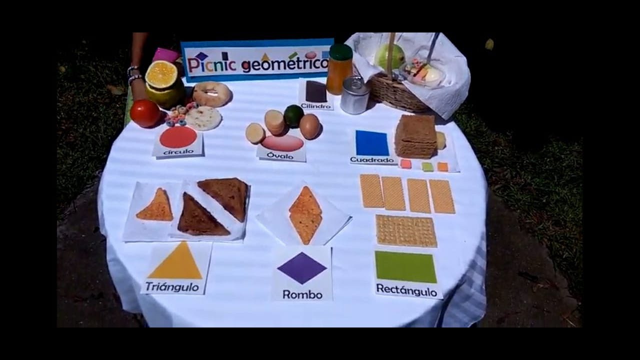 🤩Comida geométrica. "Picnic geométrico"🍱 - YouTube