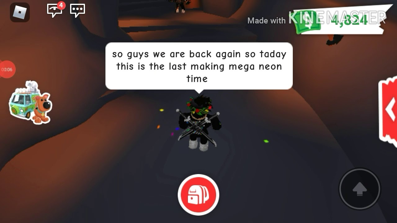 The Mega Neon Dog In Adopt Me! Roblox - YouTube