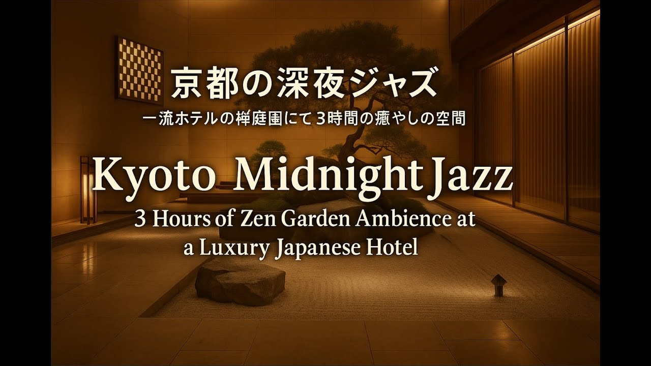 Kyoto Midnight Jazz - 3 Hours of Zen Garden Ambience at a Luxury ...