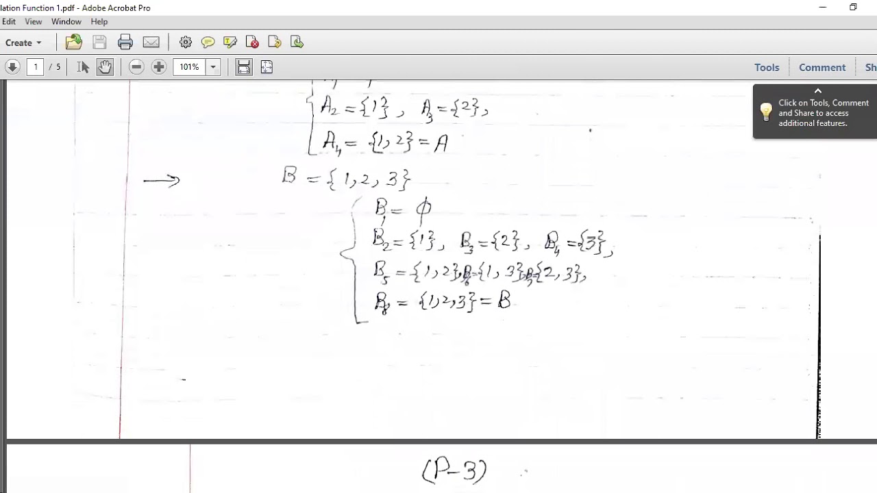 Number of Subsets of Order r of a Set of Order n Relation Function ...
