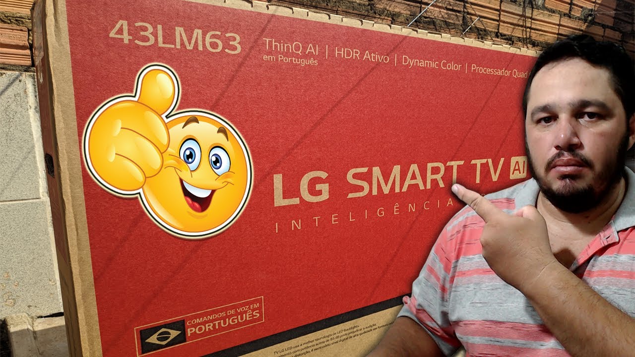 Unboxing - Smart TV LED 43” LG 43LM6300PSB FULL HD Wi-Fi Inteligência ...