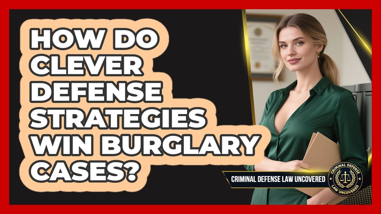 How Do Clever Defense Strategies Win Burglary Cases? - Criminal Defense ...