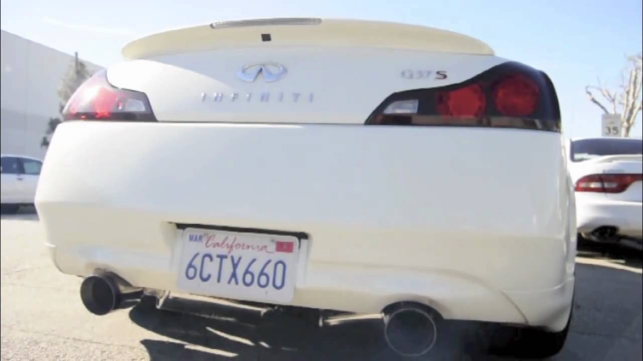 Infiniti G37 Coupe GTM Supercharger with ARK GRIP Burnt Tip Exhaust ...