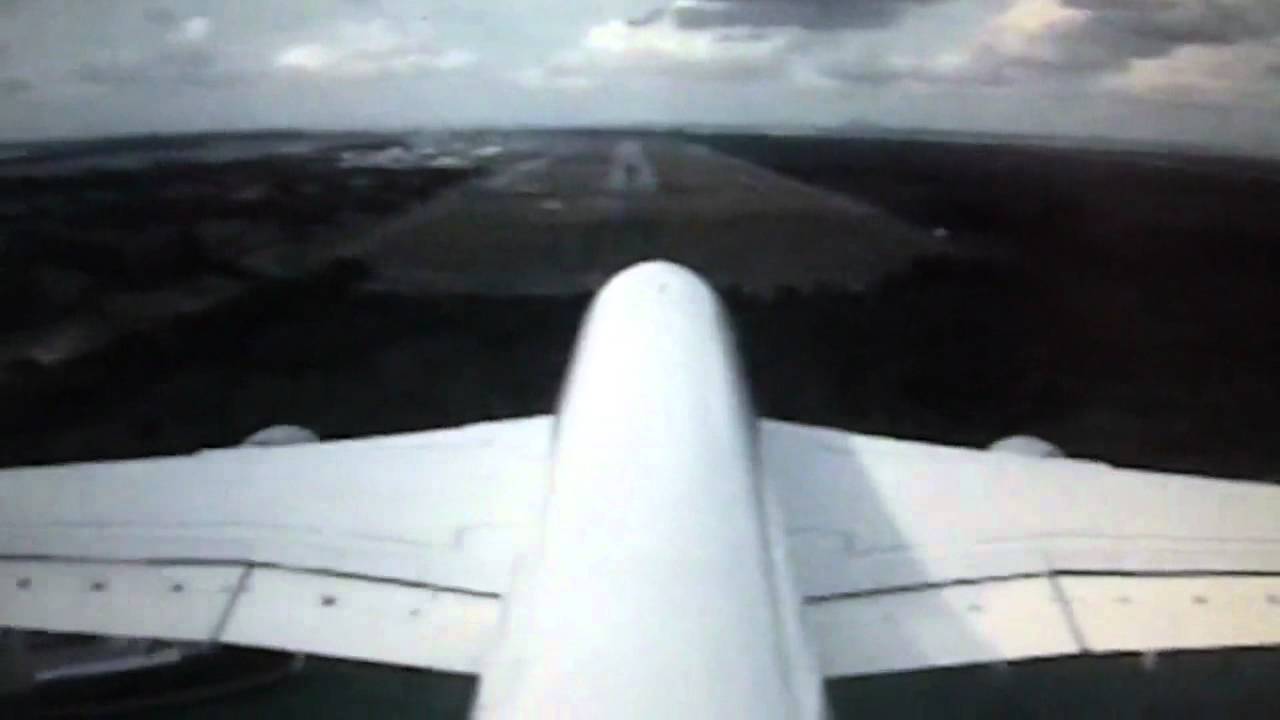 Lufthansa A380 tail camera view hard landing at Singapore S - YouTube