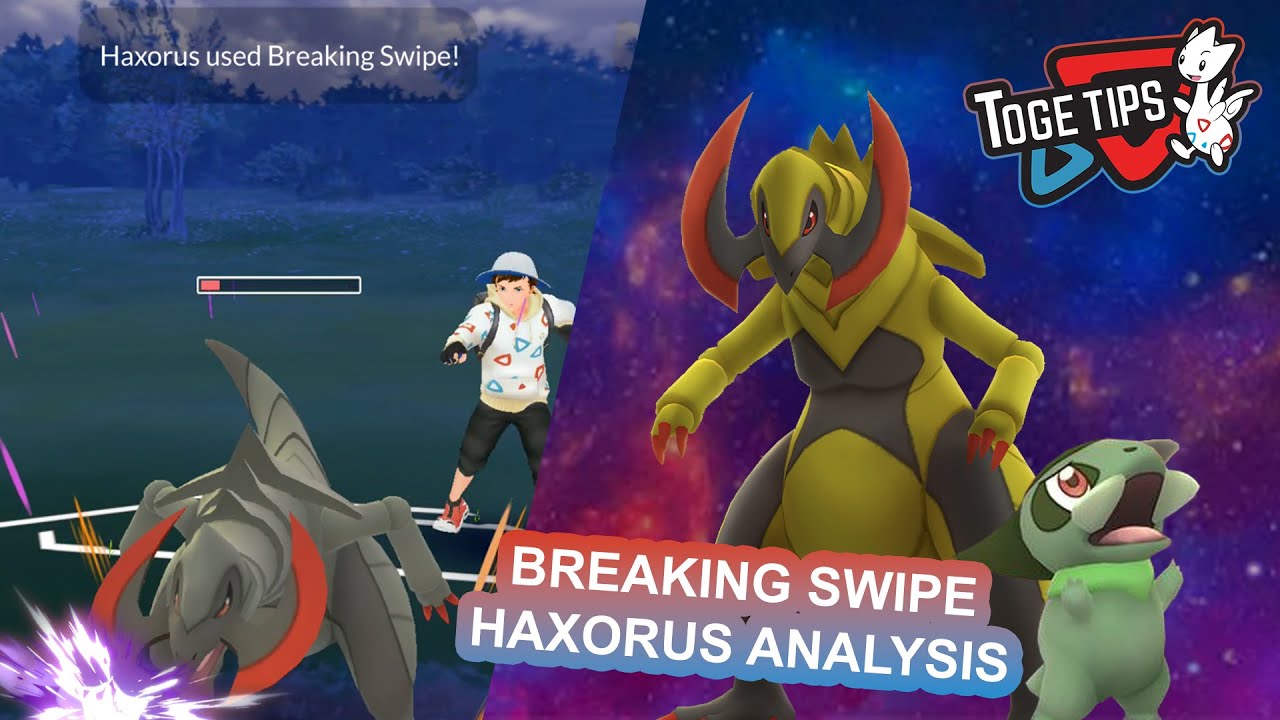 How Good is Breaking Swipe Haxorus? | Pokémon Go Community Day Analysis ...