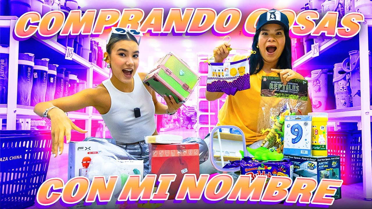 COMPRANDO CON LAS LETRAS DE NUESTRO NOMBRE | AnaNANA TOYS - YouTube