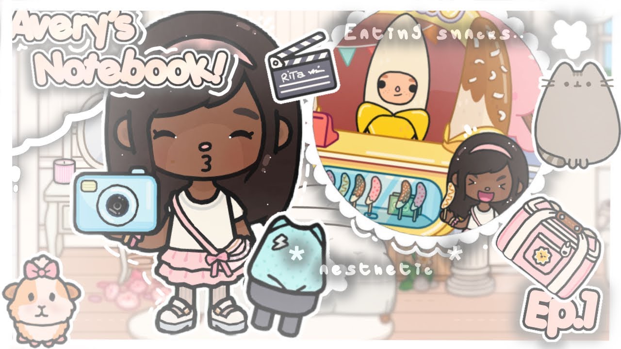 🧋Avery’s Notebook! *aesthetic🍦 Ep.1 🍿Toca boca life world role-play🌷 ...