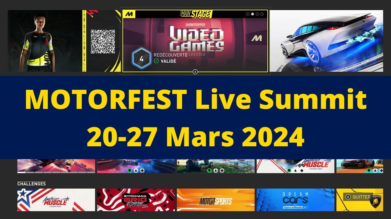 The Crew Motorfest FR - "Showstopper VIDEO GAMES Classics" Live Summit ...